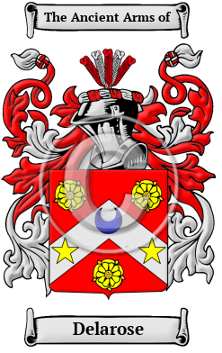 Delarose Name Meaning, Family History, Family Crest & Coats of Arms