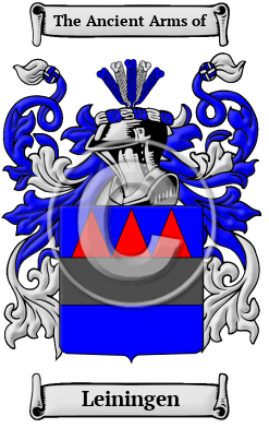 Leiningen Name Meaning, Family History, Family Crest & Coats of Arms