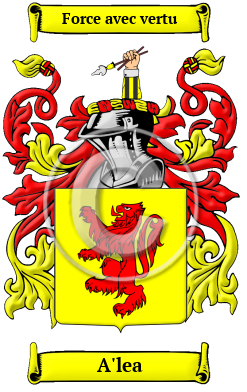A'lea Name Meaning, Family History, Family Crest & Coats of Arms