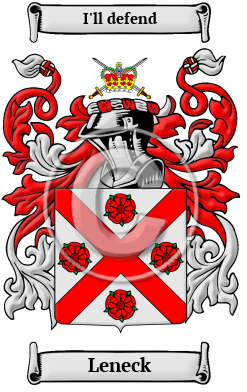 Leneck Name Meaning, Family History, Family Crest & Coats of Arms