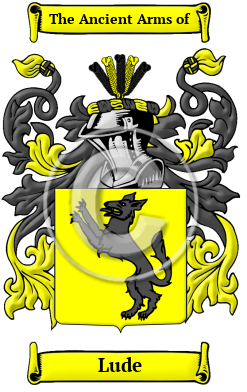 Lude Name Meaning, Family History, Family Crest & Coats of Arms