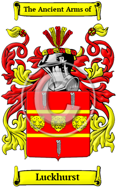 Luckhurst Name Meaning, Family History, Family Crest & Coats of Arms