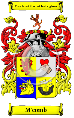 M'comb Name Meaning, Family History, Family Crest & Coats of Arms