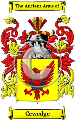 Cewedge Name Meaning, Family History, Family Crest & Coats of Arms