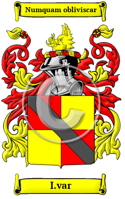 I.var Name Meaning, Family History, Family Crest & Coats of Arms