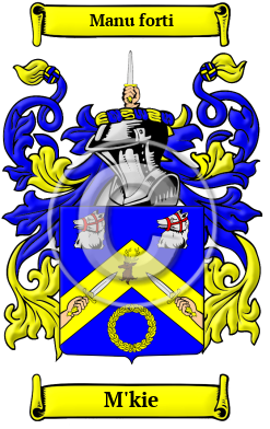 M'kie Name Meaning, Family History, Family Crest & Coats of Arms