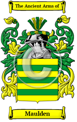 Maulden Name Meaning, Family History, Family Crest & Coats of Arms