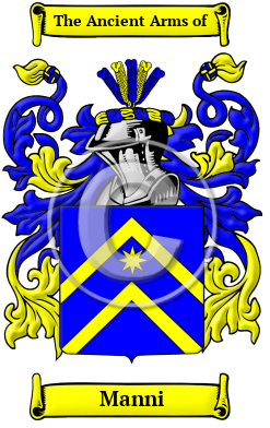 Manni Name Meaning, Family History, Family Crest & Coats of Arms