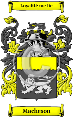Macheson Name Meaning, Family History, Family Crest & Coats of Arms