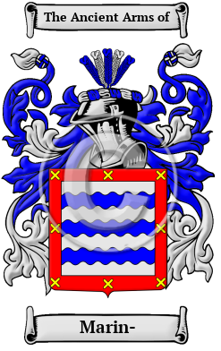 Marin- Name Meaning, Family History, Family Crest & Coats of Arms