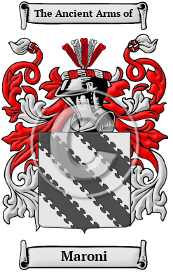 Maroni Name Meaning, Family History, Family Crest & Coats of Arms