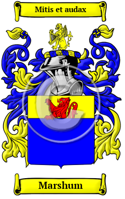 Marshum Name Meaning, Family History, Family Crest & Coats of Arms