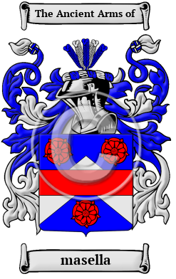 Masella Name Meaning, Family History, Family Crest & Coats of Arms