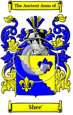 Shee' Name Meaning, Family History, Family Crest & Coats of Arms