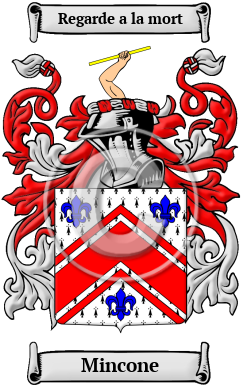 Mincone Name Meaning, Family History, Family Crest & Coats of Arms