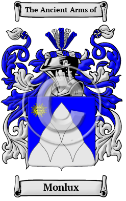 Monlux Name Meaning, Family History, Family Crest & Coats of Arms
