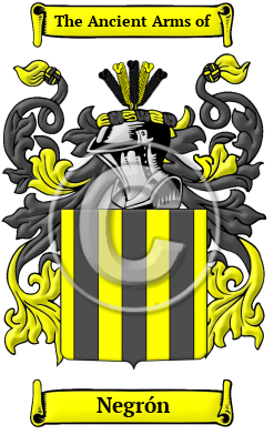 Negrón Name Meaning, Family History, Family Crest & Coats of Arms