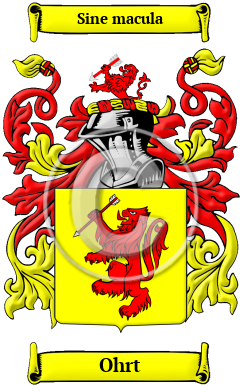 Ohrt Name Meaning, Family History, Family Crest & Coats of Arms