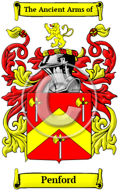 Penford Name Meaning, Family History, Family Crest & Coats of Arms