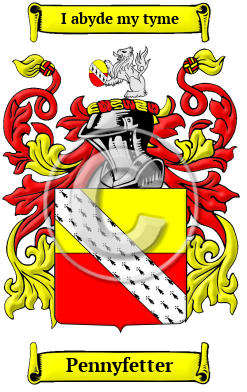 Pennyfetter Name Meaning, Family History, Family Crest & Coats of Arms