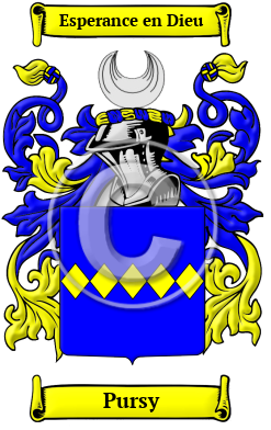 Pursy Name Meaning, Family History, Family Crest & Coats of Arms