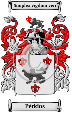 Pérkins Name Meaning, Family History, Family Crest & Coats of Arms