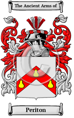 Periton Name Meaning, Family History, Family Crest & Coats of Arms