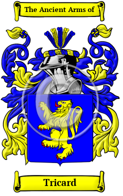 Tricard Name Meaning, Family History, Family Crest & Coats of Arms