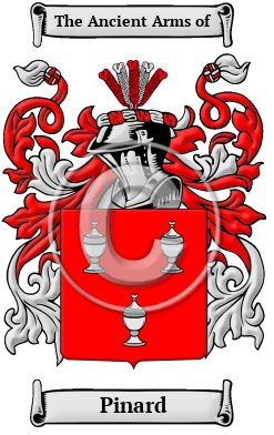 Pinard Name Meaning, Family History, Family Crest & Coats of Arms