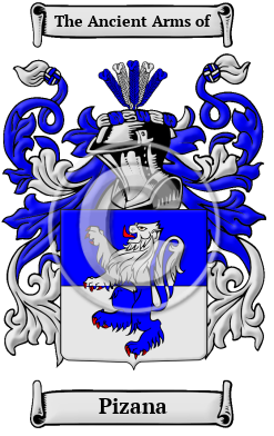 Pizana Name Meaning, Family History, Family Crest & Coats of Arms