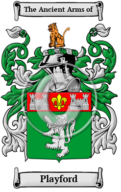Playford Name Meaning, Family History, Family Crest & Coats of Arms