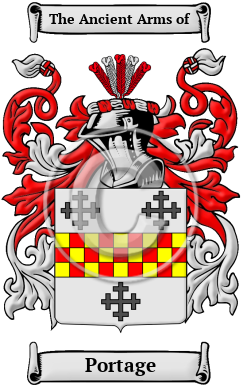 Portage Name Meaning, Family History, Family Crest & Coats of Arms