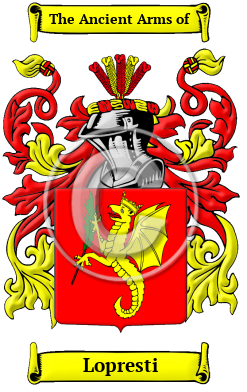 Lopresti Name Meaning, Family History, Family Crest & Coats of Arms