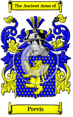 Previs Name Meaning, Family History, Family Crest & Coats of Arms