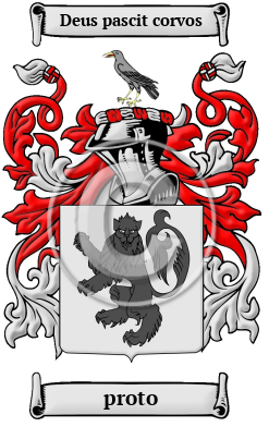 Proto Name Meaning, Family History, Family Crest & Coats of Arms