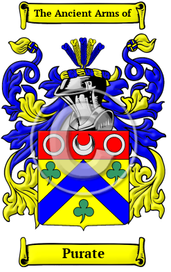 Purate Name Meaning, Family History, Family Crest & Coats of Arms