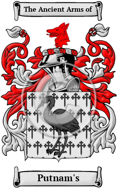 Putnam's. Name Meaning, Family History, Family Crest & Coats of Arms