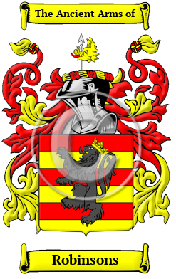Robinsons Name Meaning, Family History, Family Crest & Coats of Arms