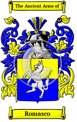 Romasco Name Meaning, Family History, Family Crest & Coats of Arms