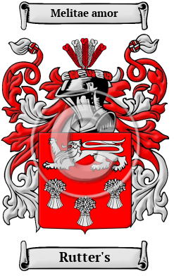 Rutter's Name Meaning, Family History, Family Crest & Coats of Arms