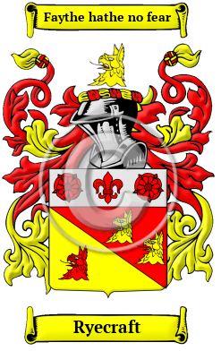 Ryecraft Name Meaning, Family History, Family Crest & Coats of Arms