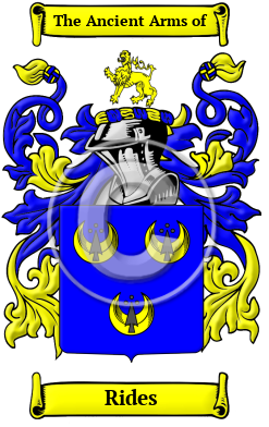 Rides Name Meaning, Family History, Family Crest & Coats of Arms