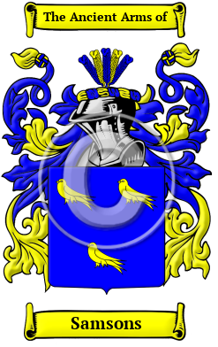 Samsons Name Meaning, Family History, Family Crest & Coats of Arms