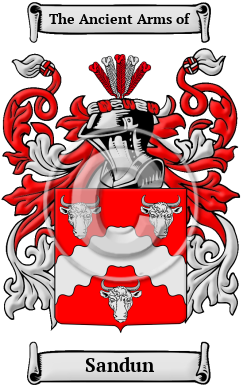 Sandun Name Meaning, Family History, Family Crest & Coats of Arms