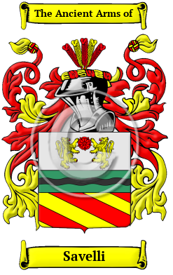 Savelli Name Meaning, Family History, Family Crest & Coats of Arms