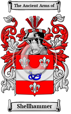 Shellhammer Name Meaning, Family History, Family Crest & Coats of Arms