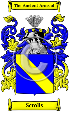 Scrolls Name Meaning, Family History, Family Crest & Coats of Arms
