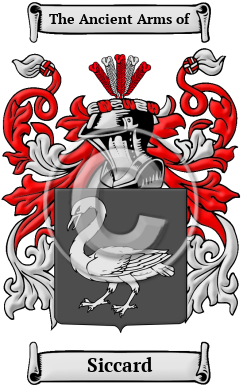 Siccard Name Meaning, Family History, Family Crest & Coats of Arms