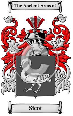 Sicot Name Meaning, Family History, Family Crest & Coats of Arms