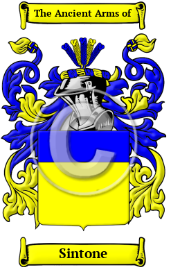 Sintone Name Meaning, Family History, Family Crest & Coats of Arms